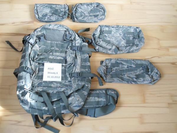 Original US Air Force DFLCS Multi-Mission Pack ABU Rucksack Tigerstripe ...