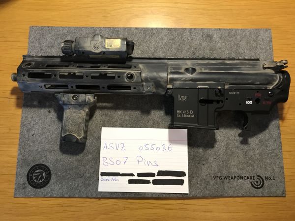 HK416 PTW Upper RAHG Rail Systema Celcius A&K Geissele | Airsoft ...