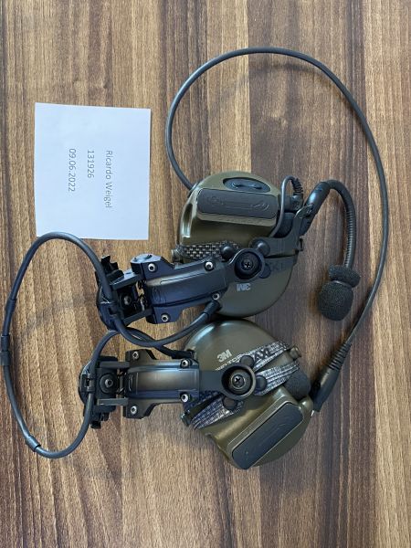 3M PELTOR XPI "Olive" mit MT33-1 Mikrofon, Gel Kit, AXL RAC Link Kit ...
